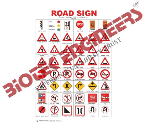 Road Signs Charts at Best Price in Ambala Cantt, Haryana | Biotek Engineers