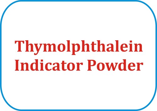 Thymolphthalein Indicator Powder at Best Price in Ambala Cantt, Haryana | Alpha Chem