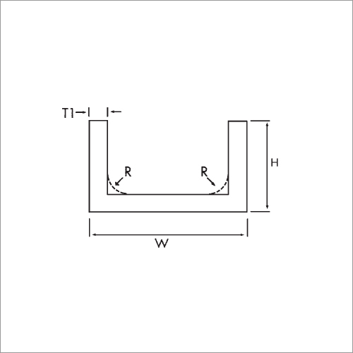 Silver Aluminium Alloy U Channel at Best Price in Delhi | Vijay Prakash ...