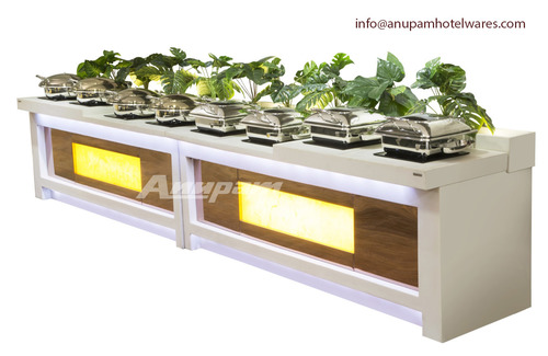 Buffet Counter Corian With Rose Gold, Onex & Green at Best Price in New ...