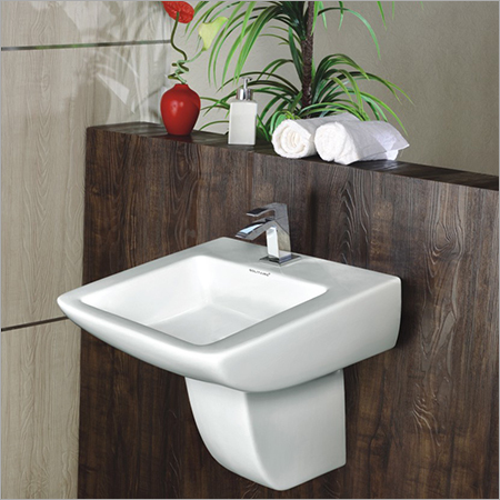 White Half Pedestal Wash Basin at Best Price in Morbi | Solitaire ...