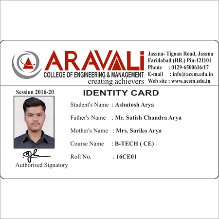 Student Id Cards at Best Price in Faridabad, Haryana | Winsome Solutions