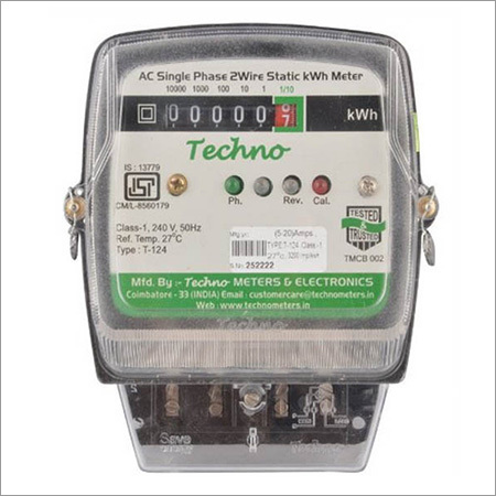 Single Phase Static Energy Meter With Counter Display at Best Price in ...