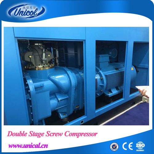 Two Stage Screw Air Compressor Air Flow Capacity: 3.2-4.1 Cubic Meter ...