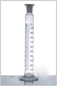 Borosilicate Glass Measuring Cylinder Hexagonal Base With Polyethylene ...