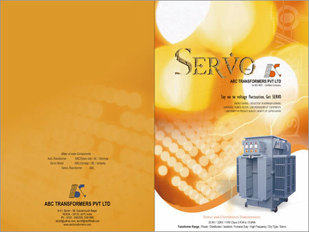 Servo Brochure Front at Best Price in Delhi, Delhi | Greenone Design Studio