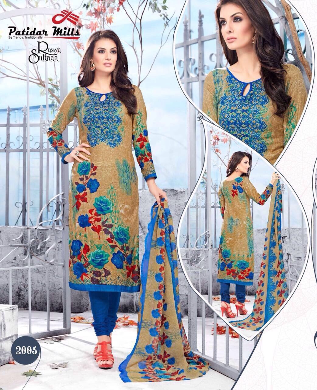 Printed Dress Materials Patidar Mills Razya Sultan at Best Price in ...