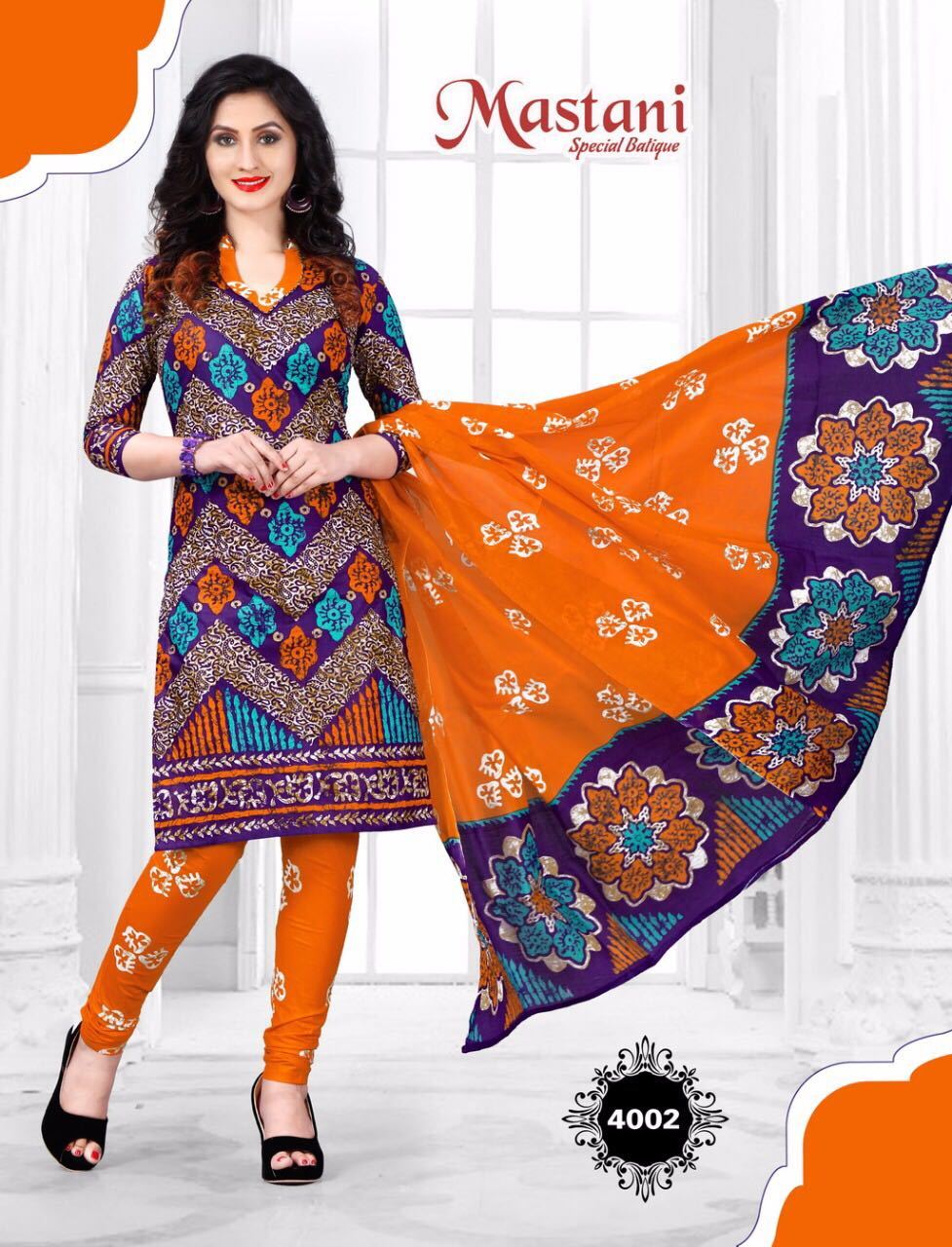 Cotton Printed Dress Materials Mastani Special Batique Vol-4 By Masti ...