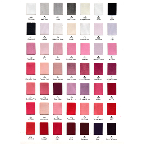 Grosgrain Ribbon Color Chart at Best Price in Bengaluru | Goutam Sales ...