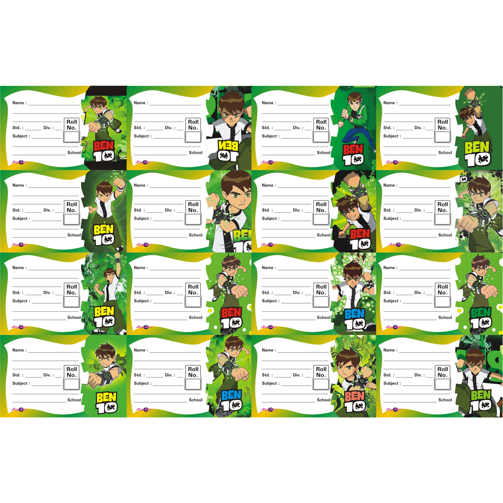 Ben 10 Kids Notebook Sticker at Best Price in Delhi | Garg Business ...
