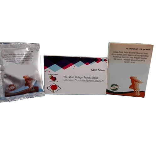 Collagen Peptide - Strawberry Flavour Tablets And Sachets | Optimal ...