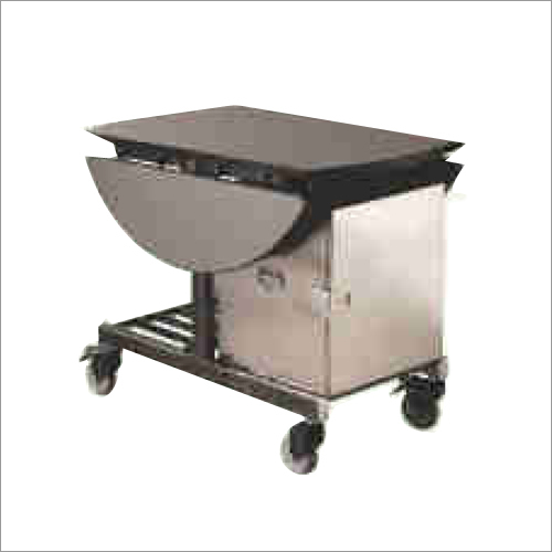 Steel Room Service Trolley - 28" X 25" X 10" Dimensions, Stainless ...