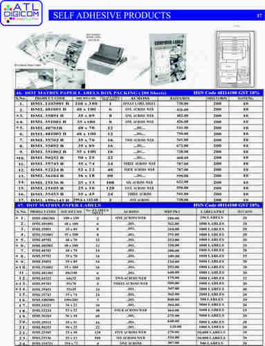 Dot Matrix Label Paper at Best Price in Greater Noida | Atl Digicom ...