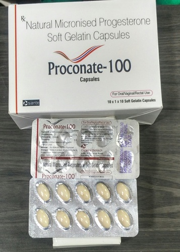 Natural Micronized Progesterone 100mg Capsules Drug Mixture at Best ...