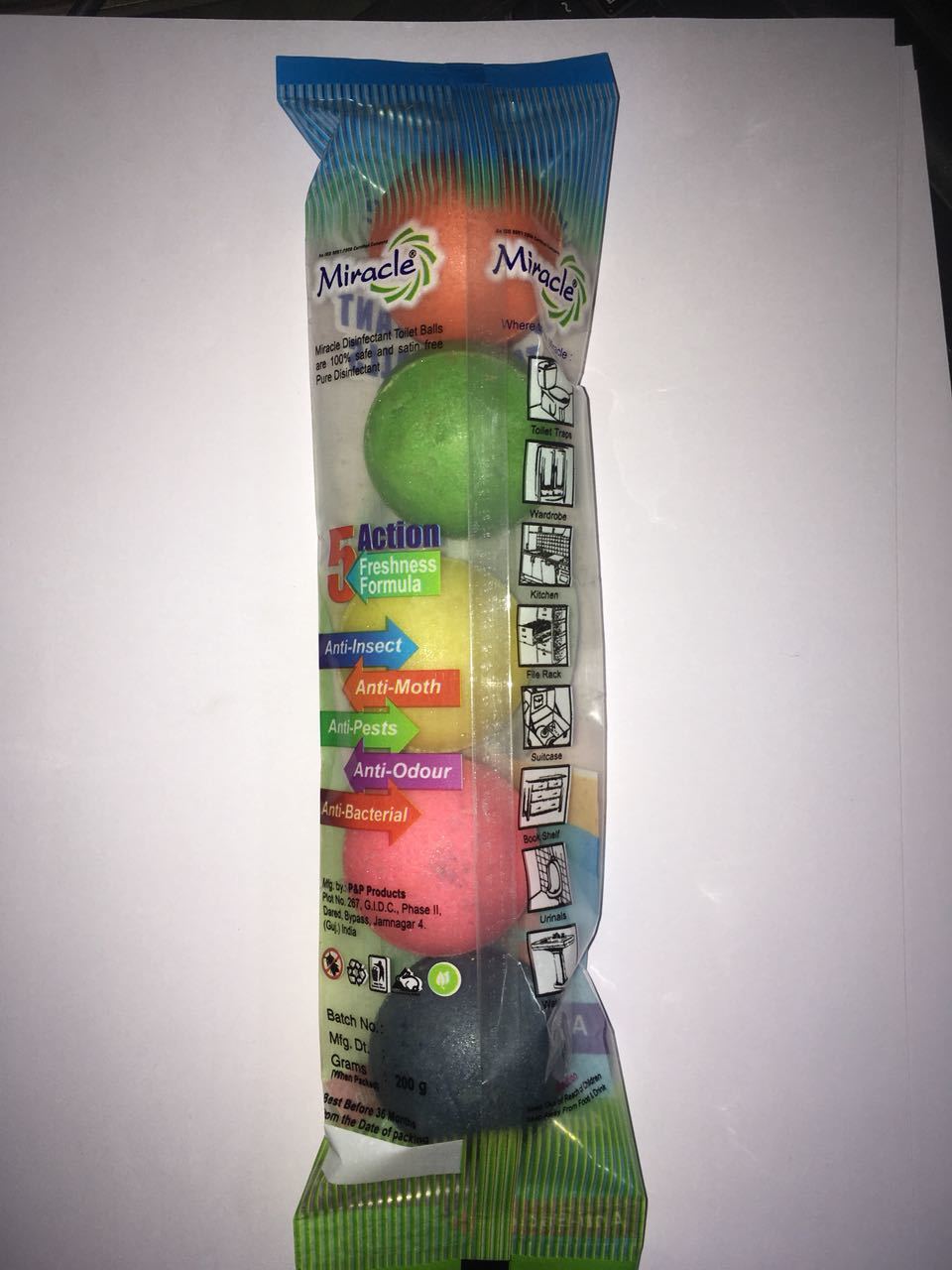 Disinfectant Toilet Balls - Solid Balls, 2-in-1 Anti Insect And Moth ...