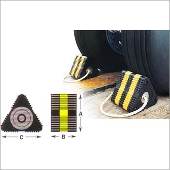 Black & Yellow Aircraft Wheel Chock at Best Price in Delhi | Polytec ...