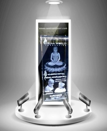 Guruji Religious Crystal Cubes at Best Price in Mumbai | Centrum Laser