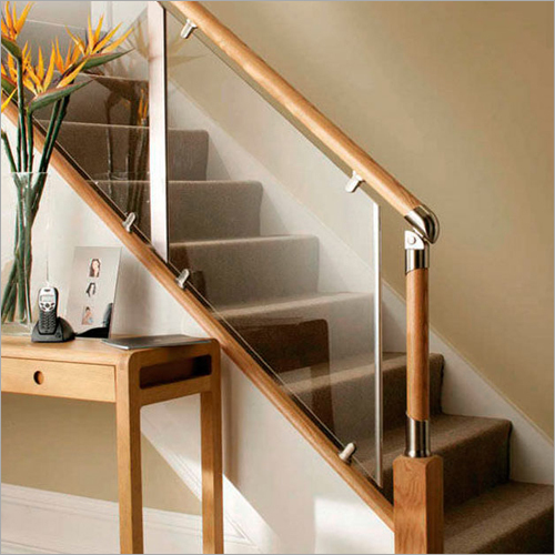Wooden Glass Railing at Best Price in Delhi, Delhi | Blue Wood Railing