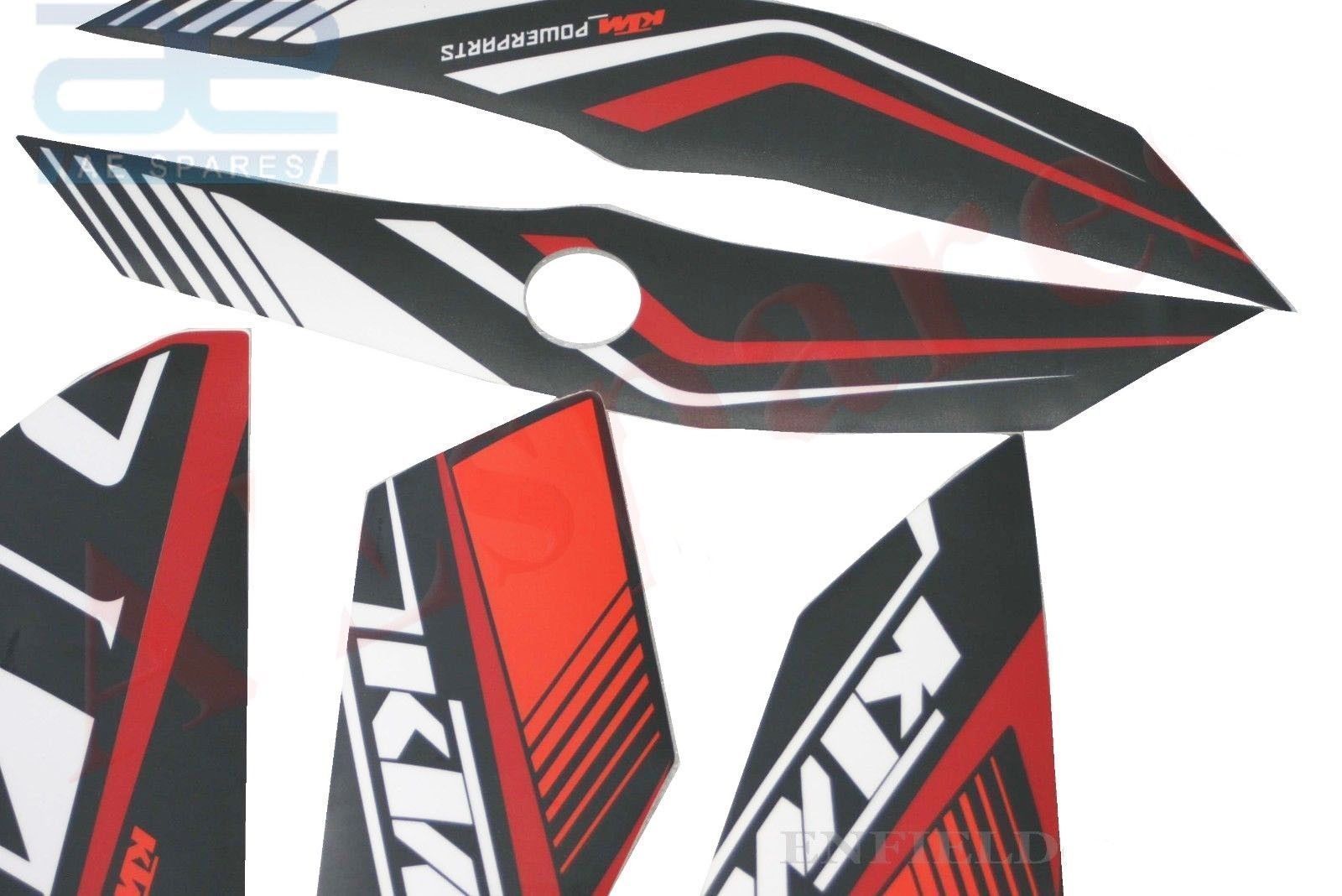 Fuel Tank & Body Complete Sticker Decals Set For Ktm Duke 200 390 Bikes ...