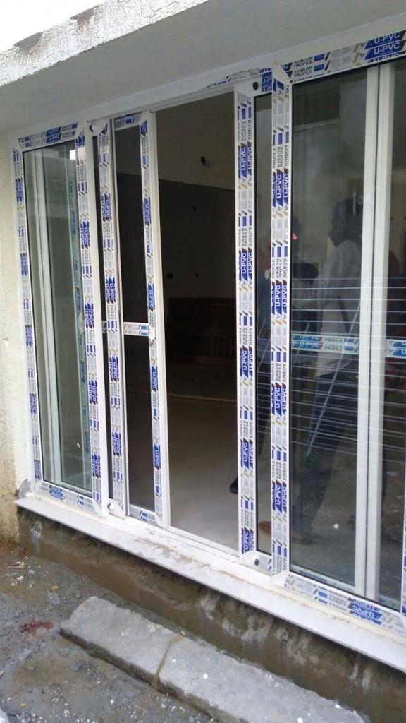 Milk White Upvc Sliding Door at Best Price in Hyderabad | Wento Upvc ...