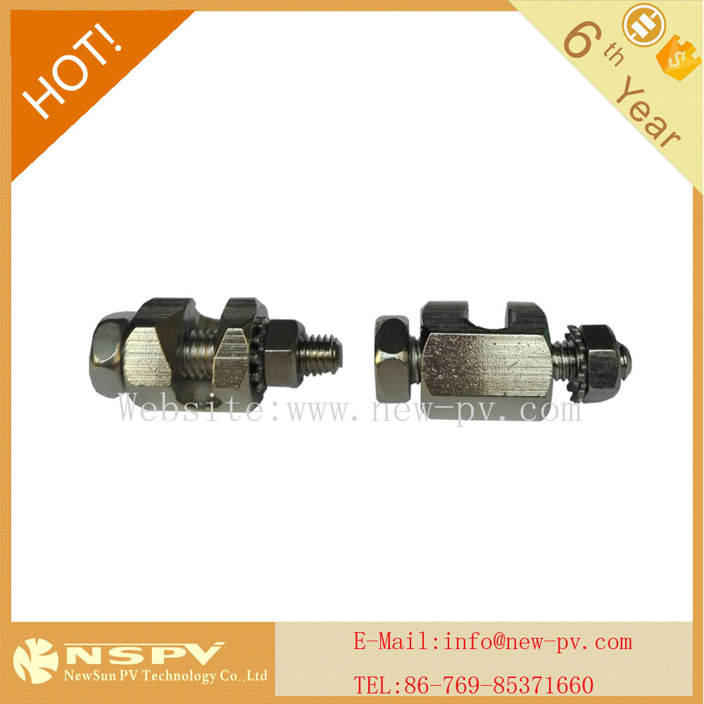 Silvery Solar Grounding Clip Solar Panel Earthing Clamps at Best Price ...