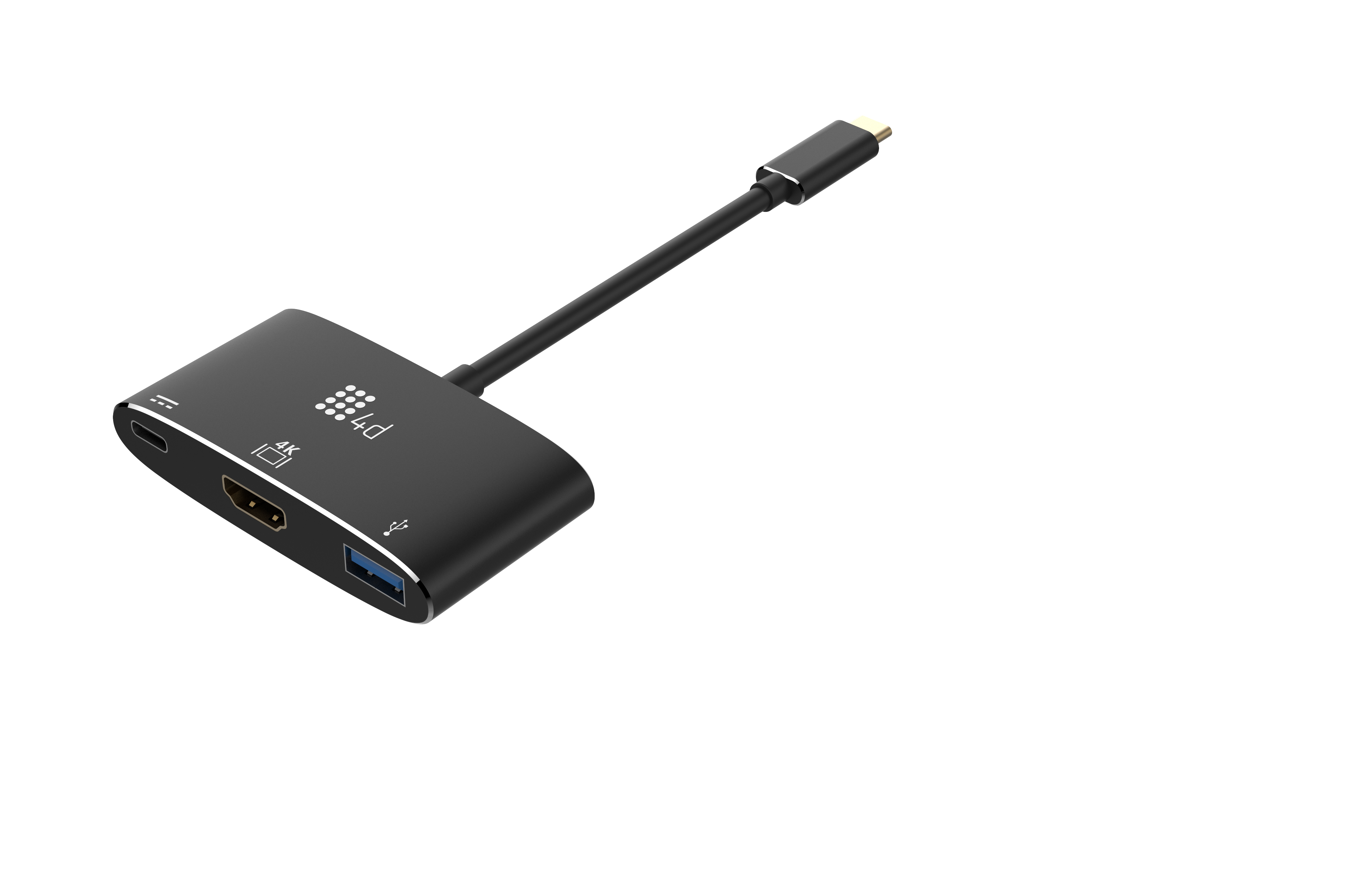 486 4d 3-in-1 Usb 3.1 Type C To Hdmi/usb 3.0/type C Female Charger ...