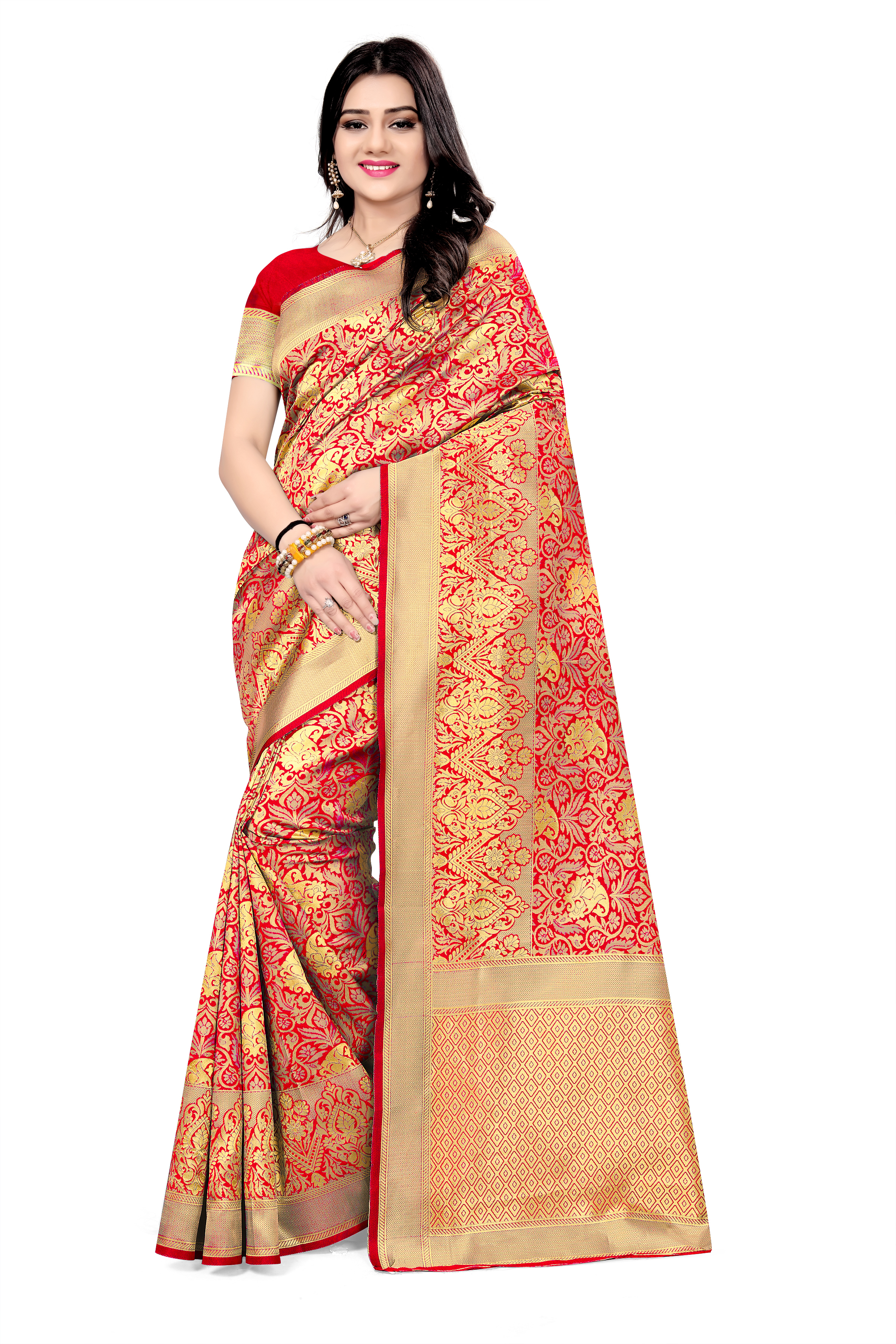 6 Colors 6 Colors Handloom Silk Saree at Best Price in Surat | Bharat ...