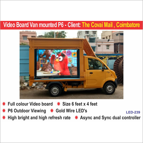 Led Screen Mobile Van Application: For Industrial Use at Best Price in ...