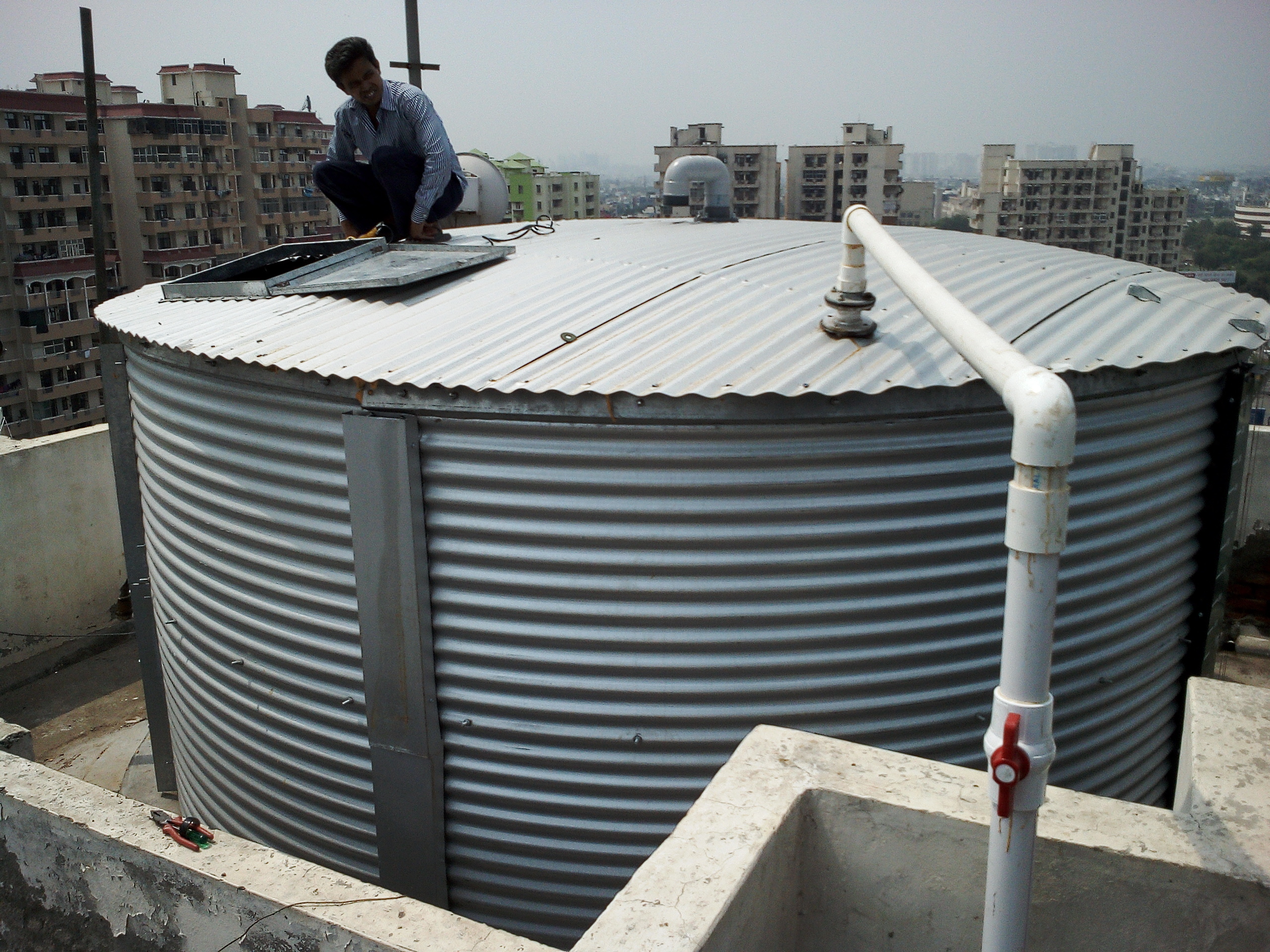 Zincalume Tank at 150000.00 INR in New Delhi, Delhi | Pure Aquatech ...