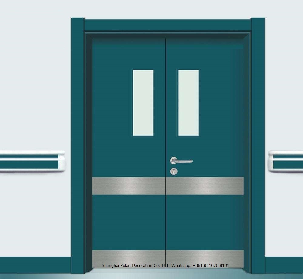 Hospital Door - Mdf Board, 40mm Thickness | Blue, Kick Plate For ...
