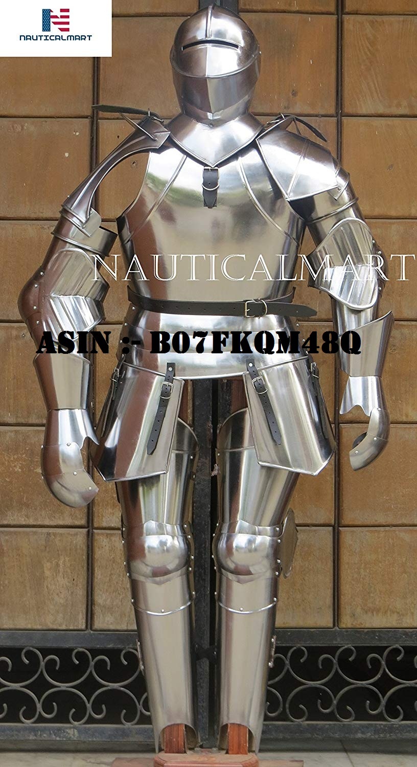 Silver Nauticalmart Medieval Knight Suit Of Armor Combat Full Body ...