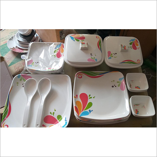 White Melamine Designer Crockery Set at Best Price in New Delhi | Maya ...