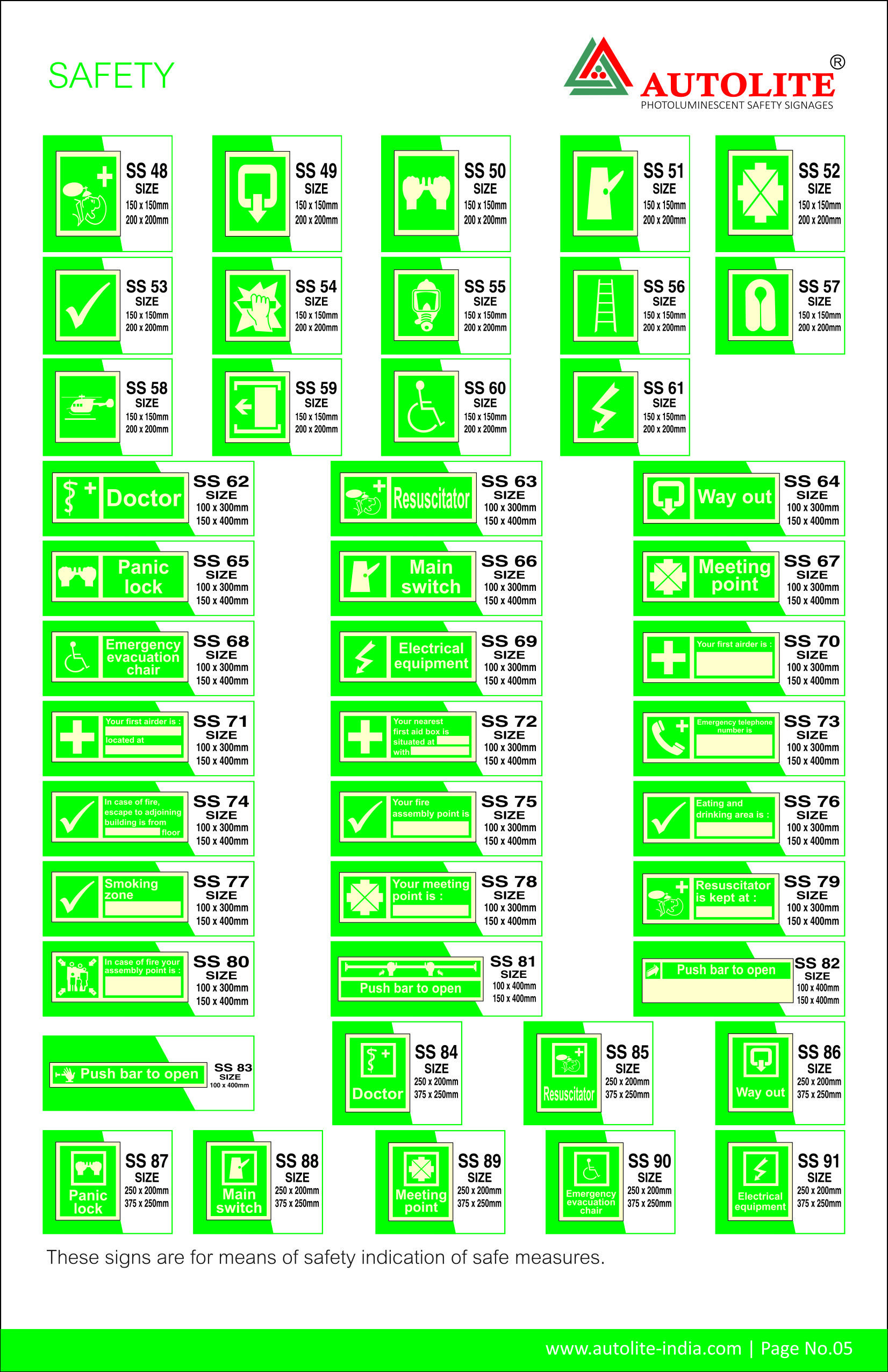 Safety Signages Application: Indoor & Outdoor at Best Price in Vasai ...