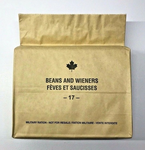 Canada Army Ration. Mre Meals Ready To Eat Packaging: Bag at Best Price ...