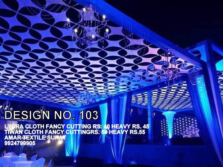 Laser Cutting Samiyana at 1650.00 INR in Surat, Gujarat | Amar Textile