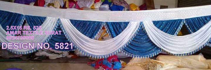 Wedding Stage Jalar Decoration at 525.00 INR in Surat | Amar Textile