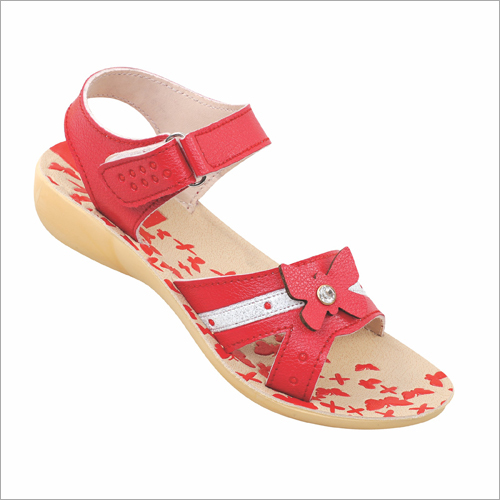Girls Red Sandals - Available In Different Colors, Comfortable Design ...