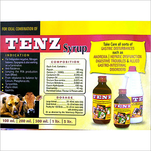 Veterinary Tenz Syrup at Best Price in Chandannagar, West Bengal | Care ...
