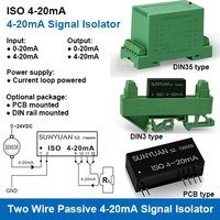 Iso 4-20ma Series Two Wire Loop Powered 4-20ma Signal Isolators Input ...