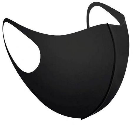 Sponge Anti Dust Mouth Face Masks - Lightweight Reusable Black Filter ...