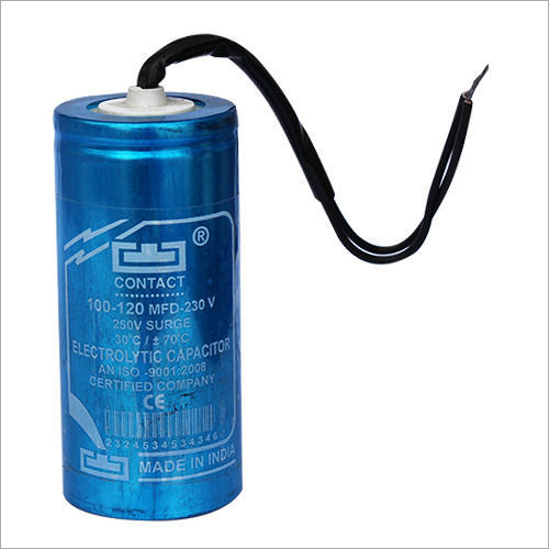 100-120 Mfd 230v Motor Starter Capacitor - Electric, Single Phase, Blue ...