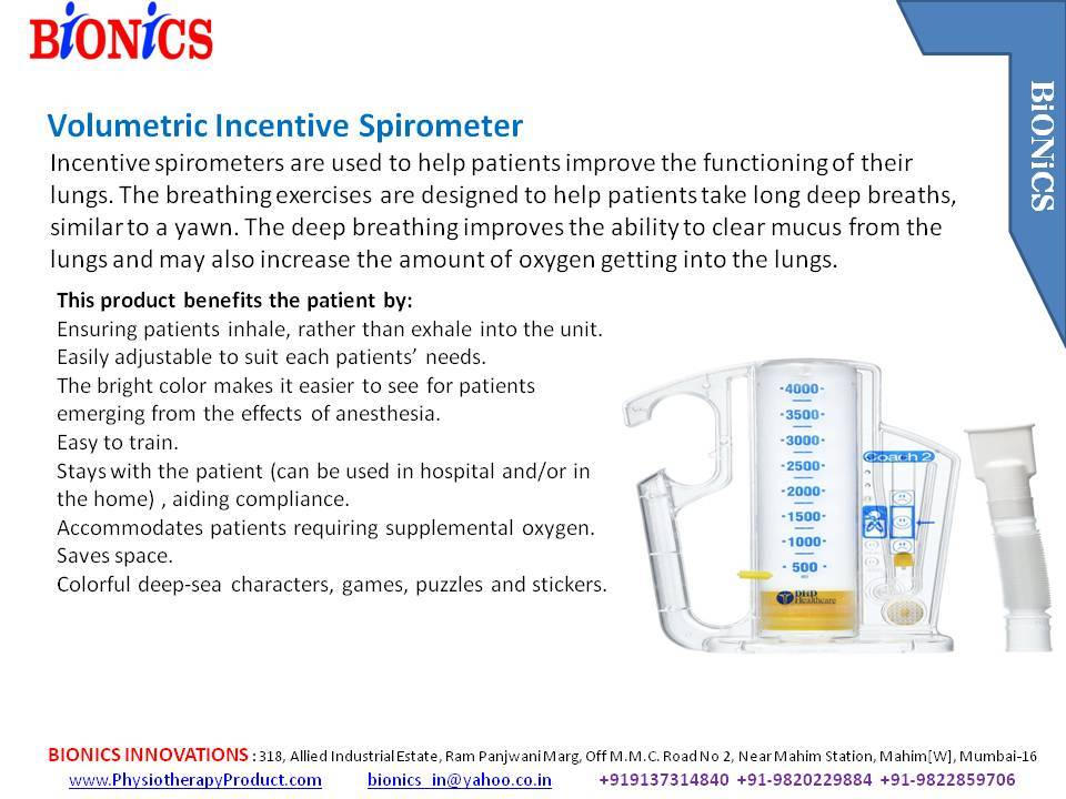 Volumetric Incentive Spirometer at Best Price in Mumbai, Maharashtra ...