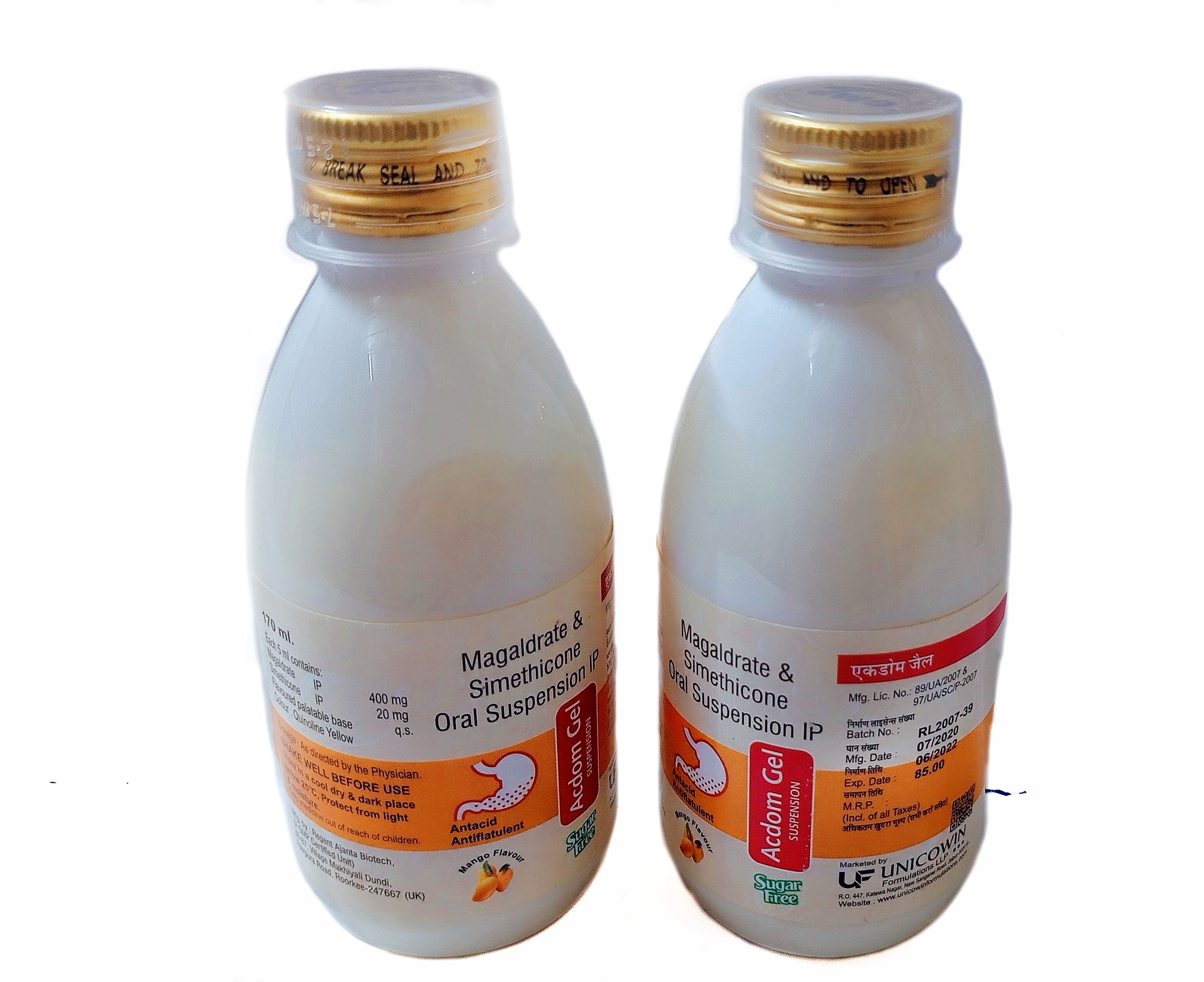 Magaldrate 400mg, Simethicone 20mg Oral Suspension General Medicines at ...