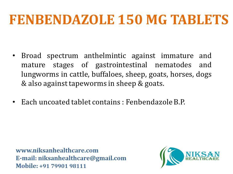 Fenbendazole 150 Mg Tablets General Medicines at Best Price in ...