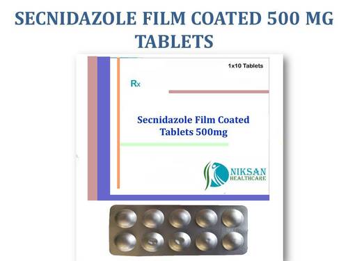 Secnidazole Film Coated Tablets - 500 Mg | Nitroimidazole Antimicrobial ...