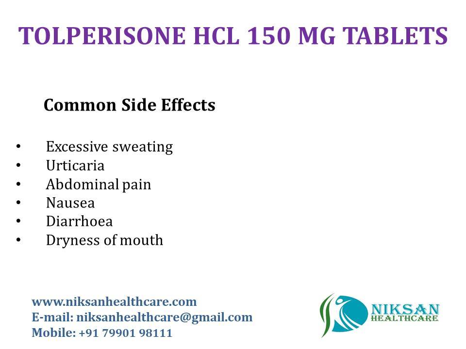 Tolperisone Hcl 150 Mg Tablets General Medicines at Best Price in ...