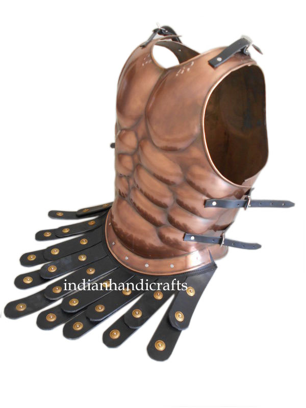 Metal Copper Antique Medieval Roman Muscle Armor Cuirass ~ Adult Size ...