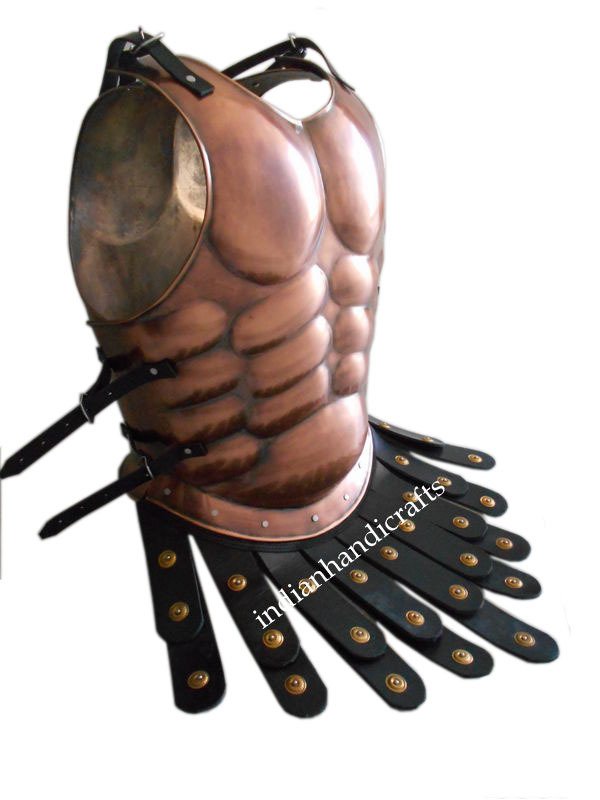 Metal Copper Antique Medieval Roman Muscle Armor Cuirass ~ Adult Size ...