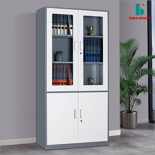 Machine Made Hight Quality Steel Cupboard With Glass Door at Best Price ...