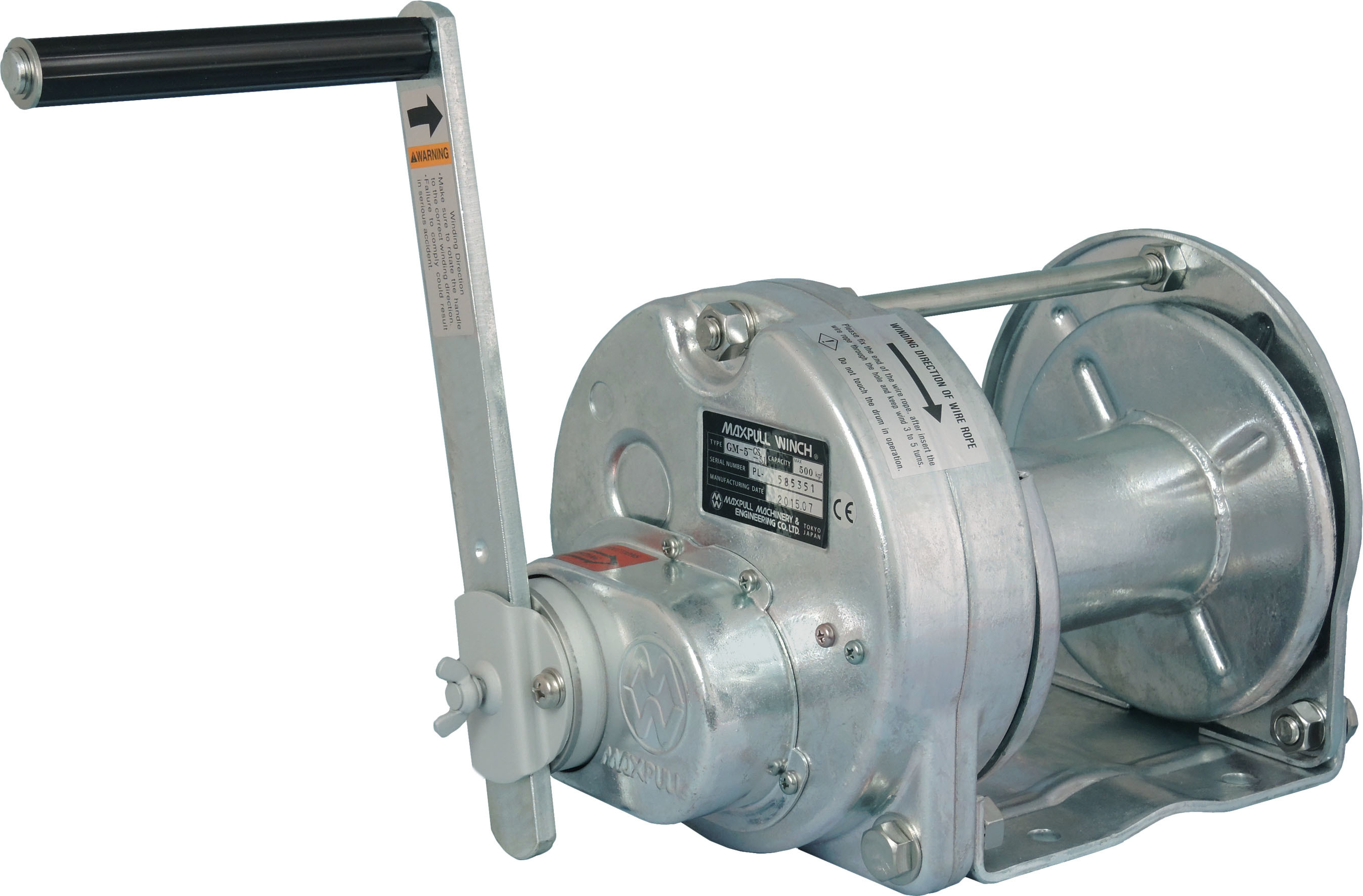 Steel Hot Dip Galvanizing Rotating Hand Winches Model Gs Type-si at ...